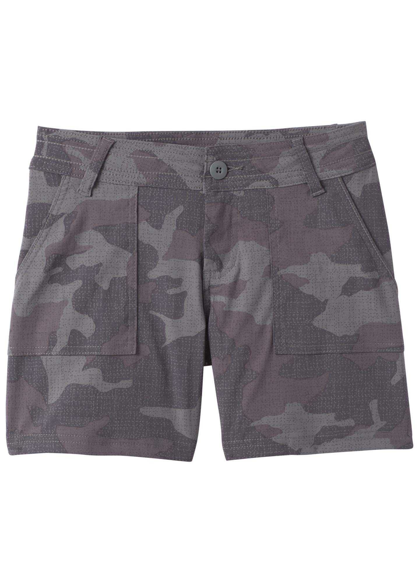 prAna Women's Olivia Short, Gravel Camo, 12W x 5L