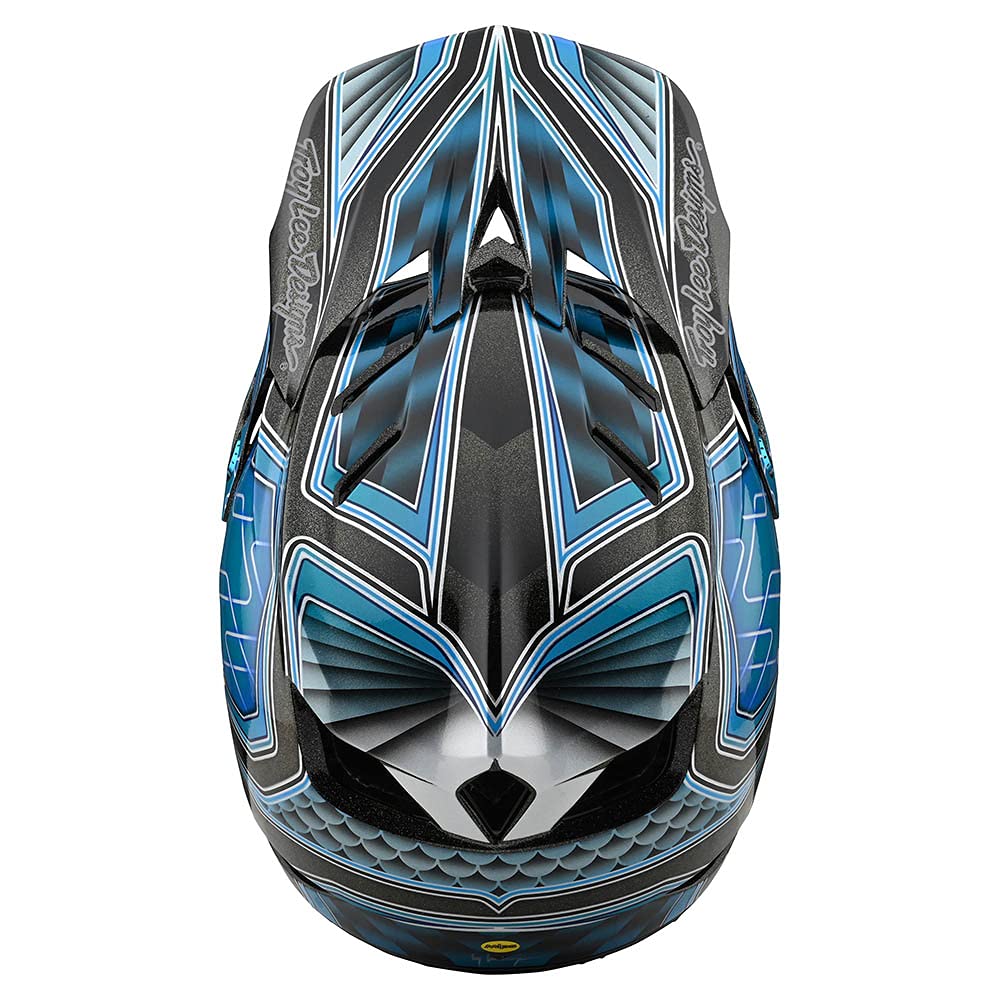Troy Lee Designs Adult|Downhill|Bicycle|BMX|Full Face D4 Composite Helmet Low Rider W/MIPS (Teal, XL)