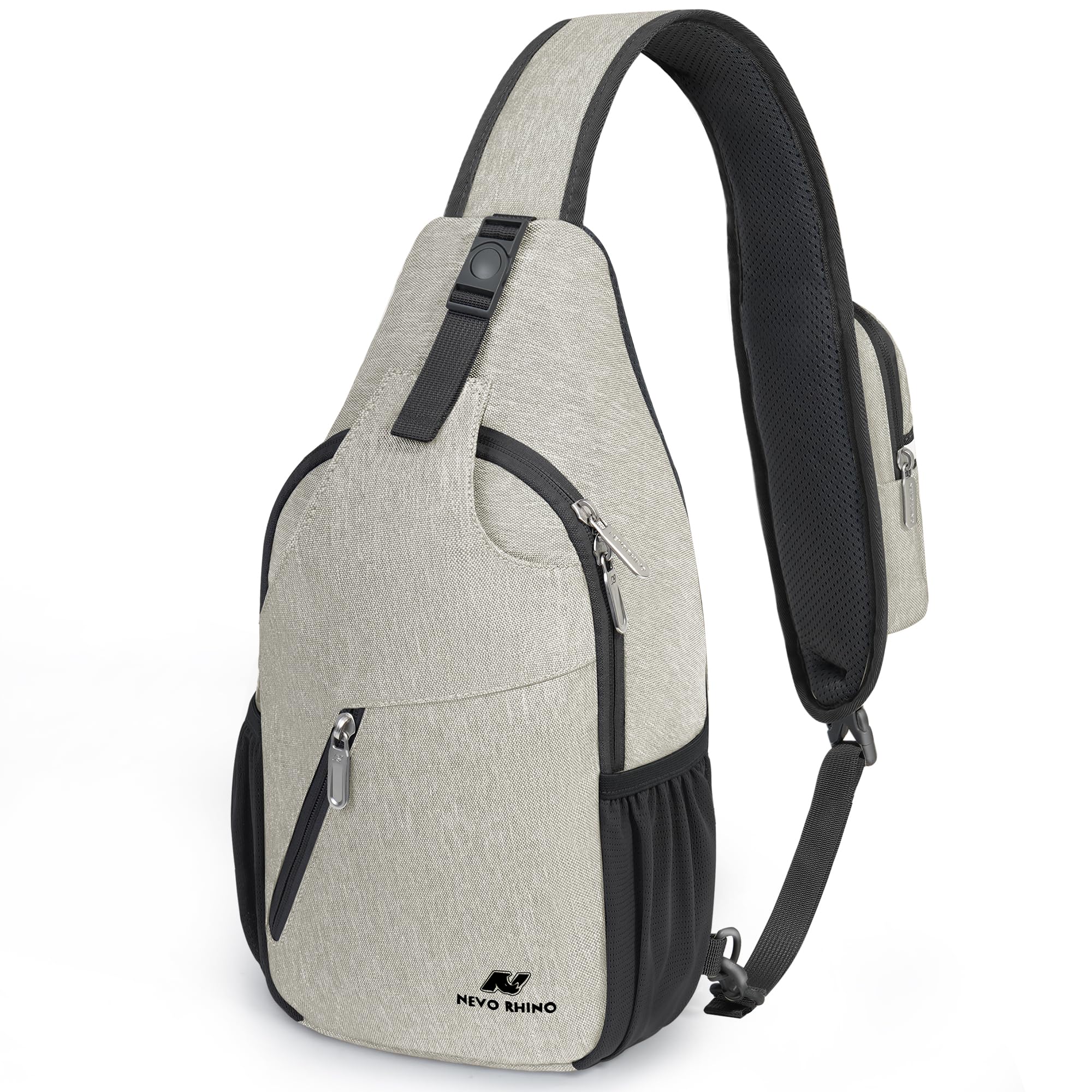 N NEVO RHINO Sling Backpack Multipurpose Crossbody Bag Sling Bag Daypack Shoulder Bag for Travel Hiking