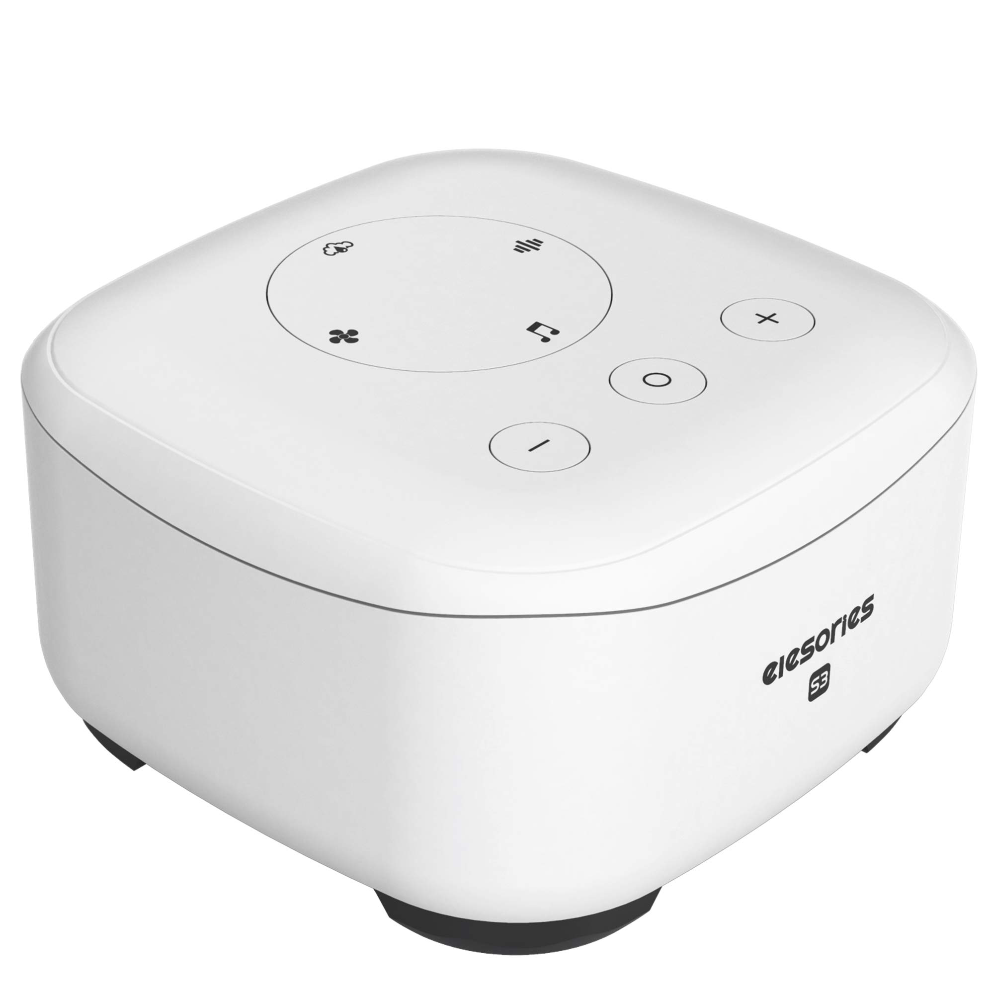 White Noise Machine, Sleep Sound Therapy with 24 Soothing Sounds for Adults Baby Sleeping,3 Auto-Off Timer, Memory Function Sleeping Sound Machine for Nursery Office Home, AC Powered-White