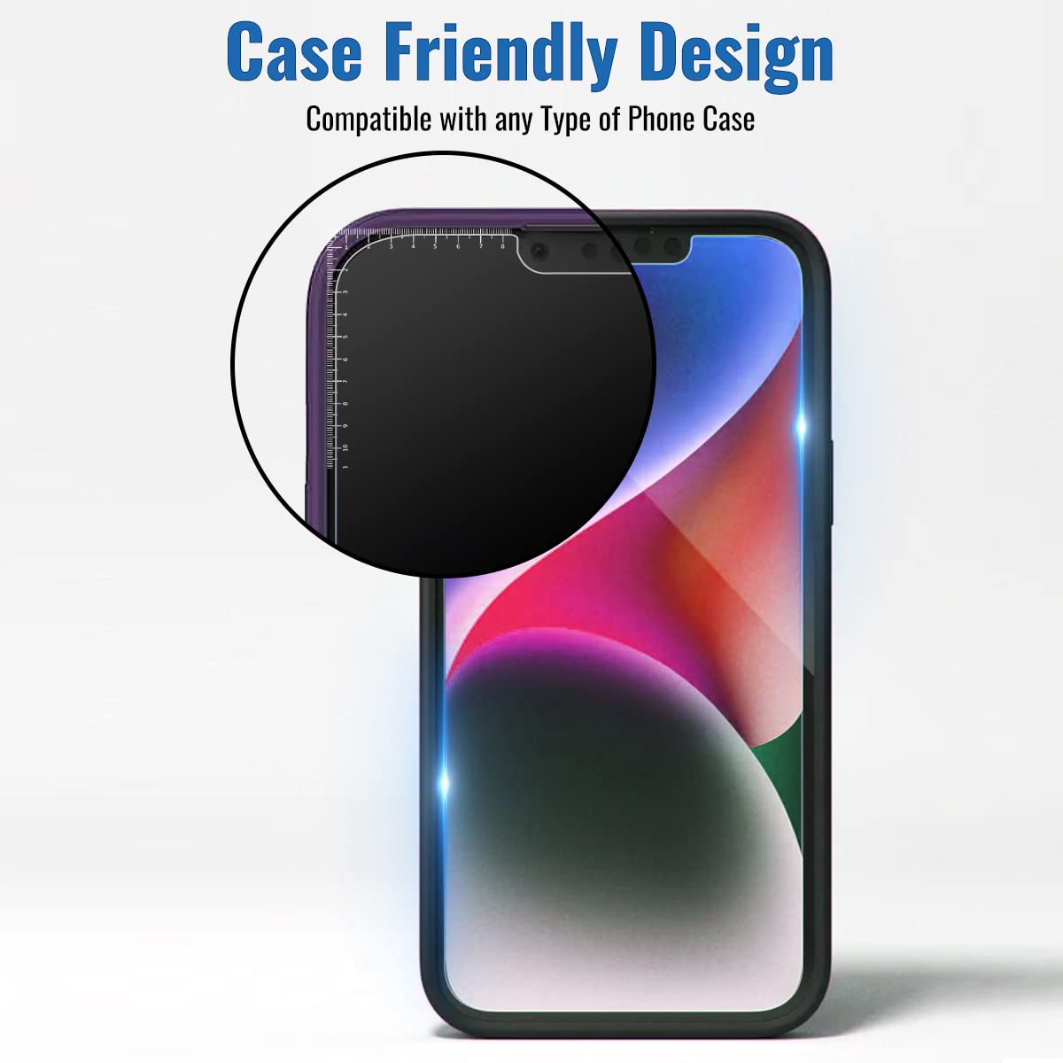 NEEPART 4 Pack Tempered Glass Screen Protector for iPhone 14 Plus/iPhone 13 Pro Max [6.7 Inch], Sensor Protection, 9H Tempered Glass Film, Anti-Scratch, Case Friendly, Easy Installation, Bubble Free,