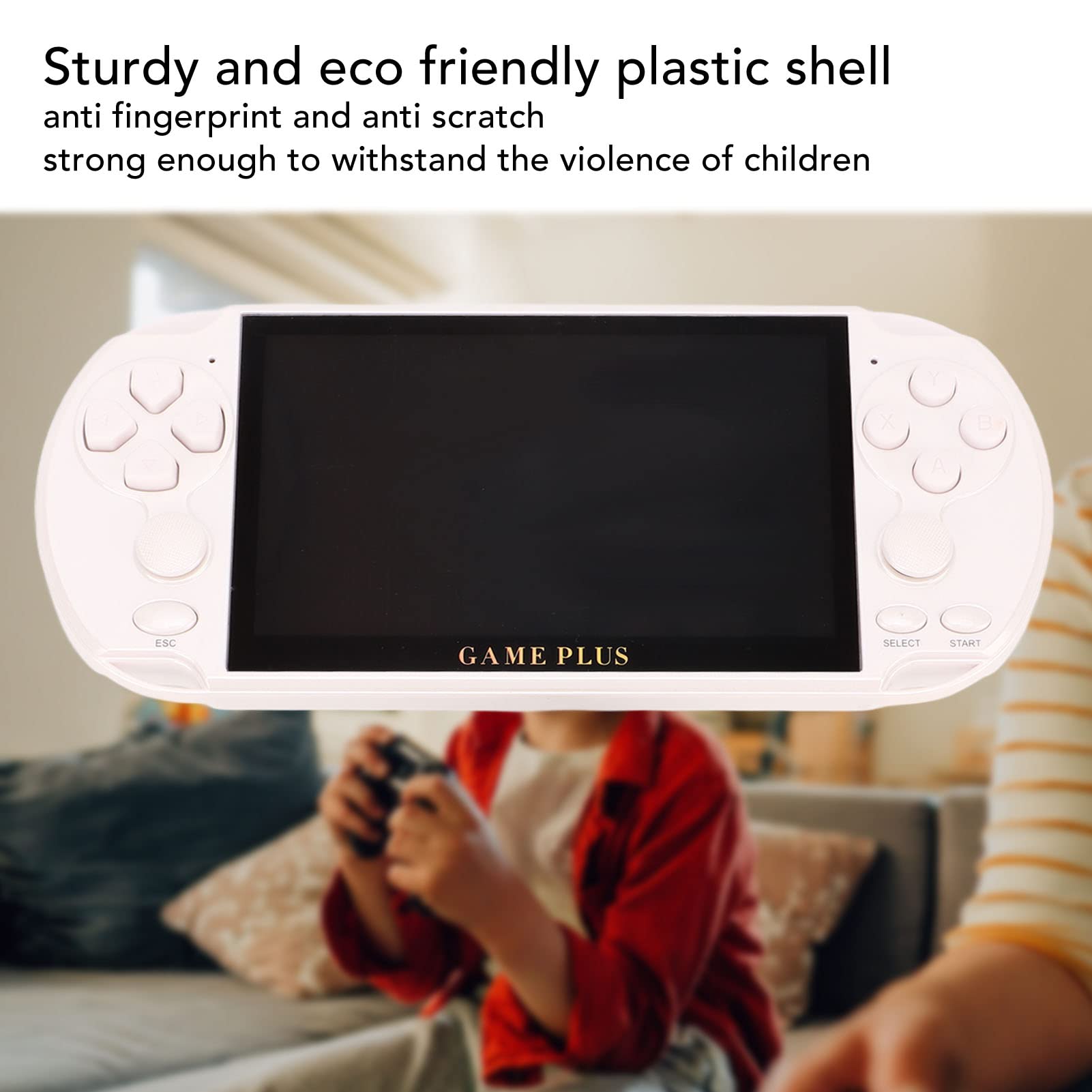 Yadoo 5.1in Handheld Game Console, Portable Dual Joystick Game Console Support Video Music Photo Electric Book Recorder, Retro Video Game Console, 32GB RAM, USB Rechargeable