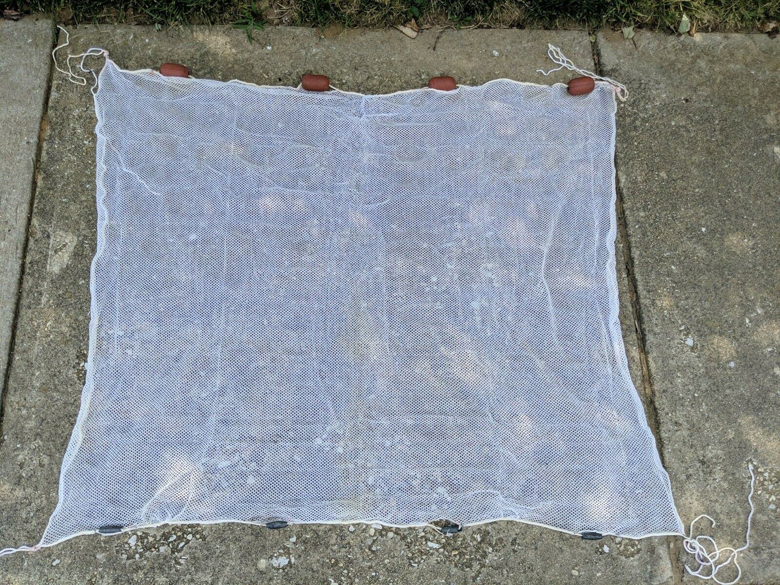 Tackle Factory New Minnow Seine, 4*4ft Seine Net 1/8 inch Mesh