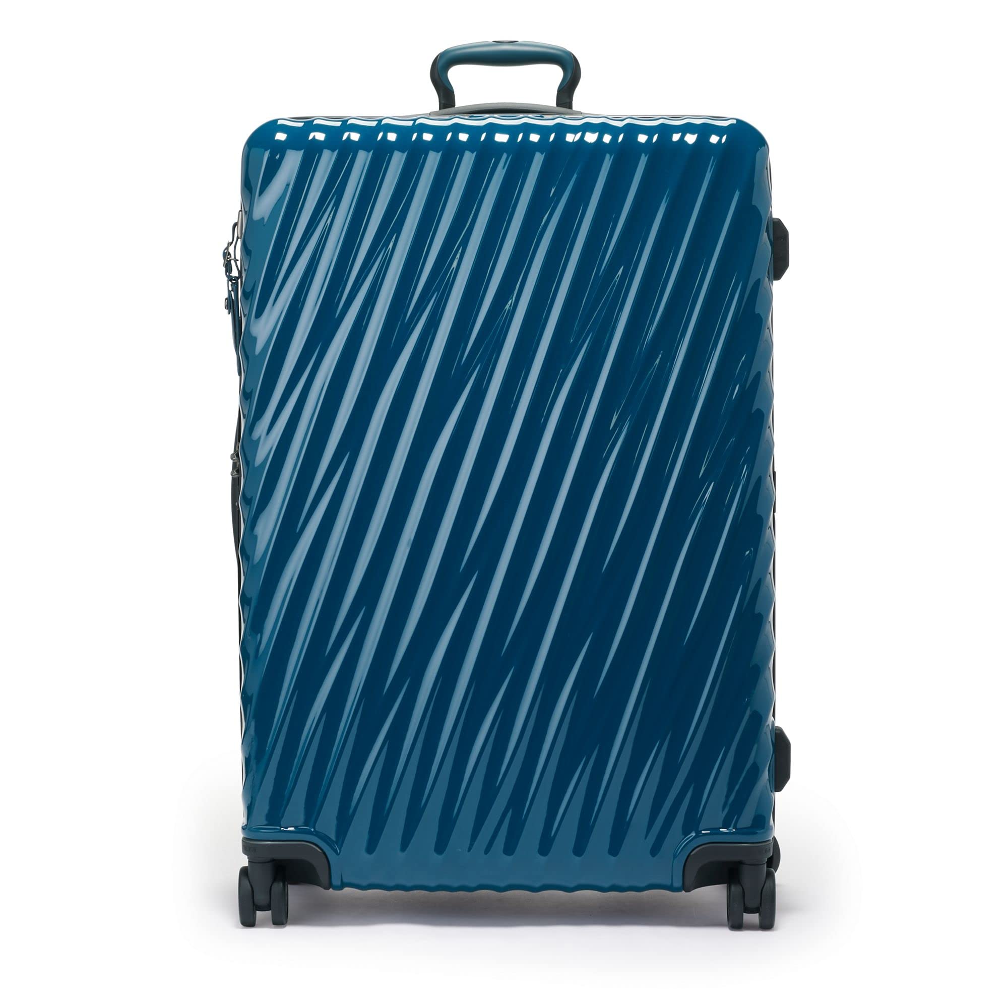 TUMI - 19 Degree Extended Trip Expandable 4-Wheeled Packing Case - Hard Side Suitcase with Spinner Wheels - Spacious International Travel Luggage with Secure Storage - Dark Turquoise
