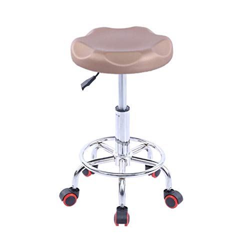 QNN Desk Chair,Premium Quality Round Bar Stool 360° Rotating Height Adjustable Bar Chair High Feet Chair for Home Office