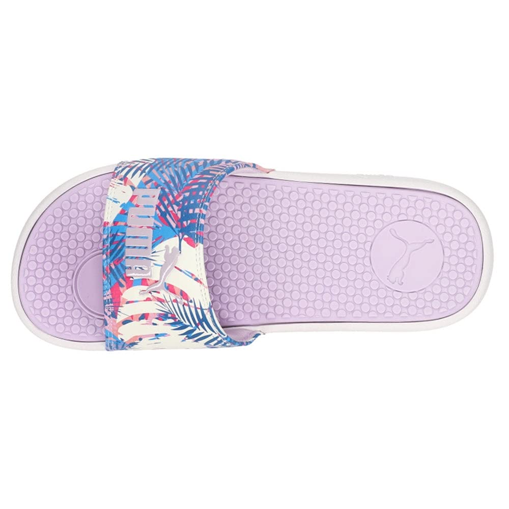 PUMA Women's Cool Cat Island Daze Sport Sandal, White-Chalk Pink-Opera Mauve, 10