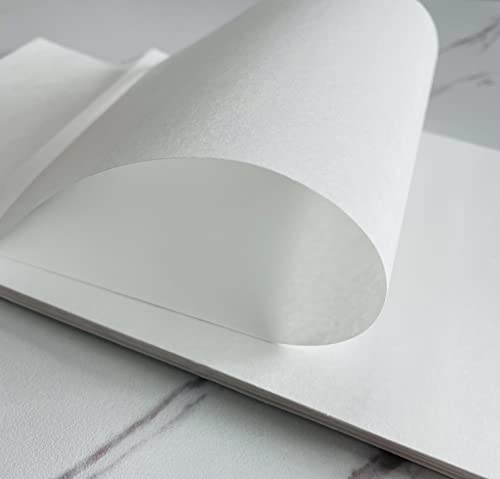 White Butcher Paper 100 Precut Square Sheets for Wrapping Meat, Fish, Poultry (White, 12x12)