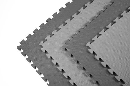 Norsk Multi-Purpose Reversible Foam Mats - EVA Foam Interlocking Tiles (Gray/Black 32 Tiles - 128 sq. Ft.)