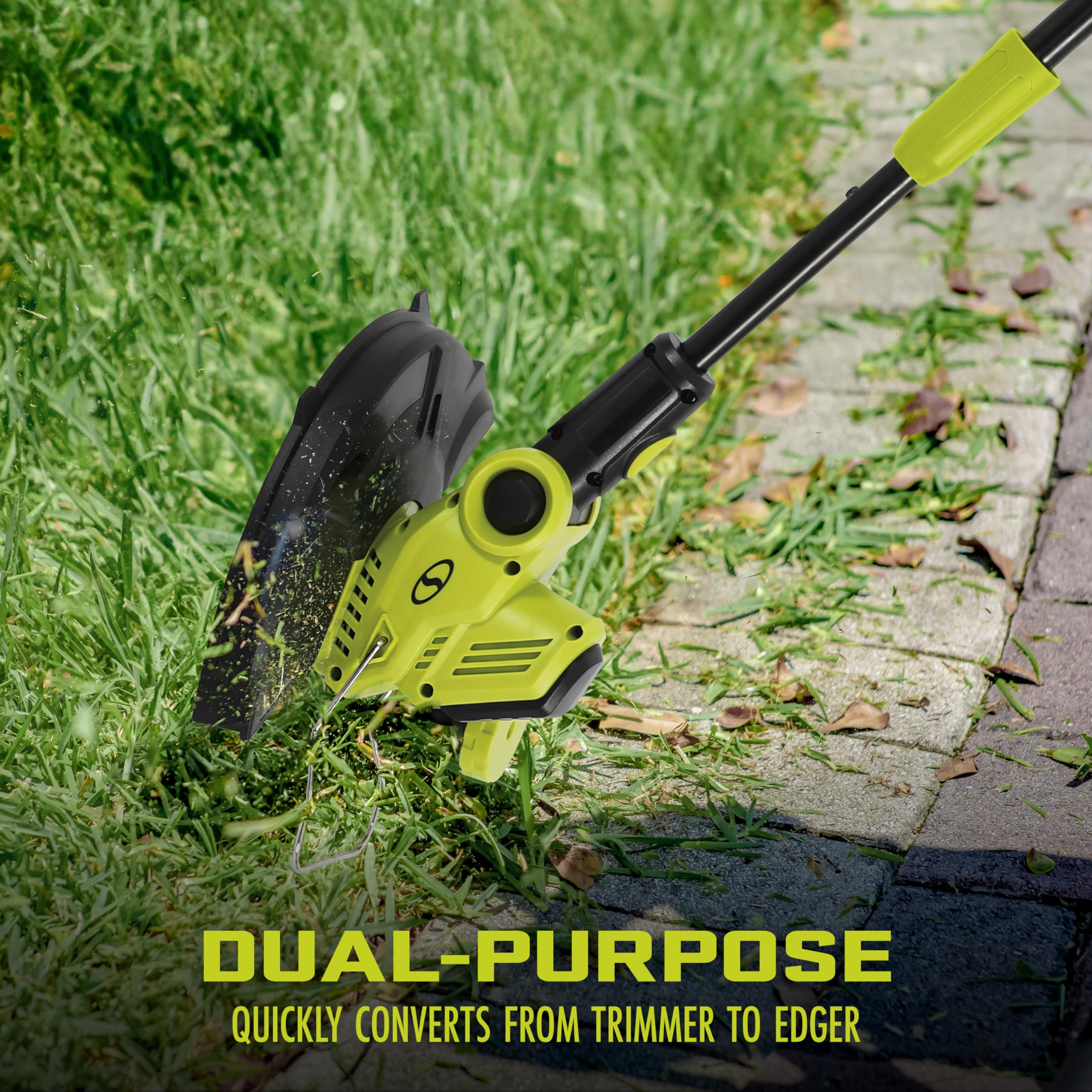 Sun Joe 24V-ST14 24-Volt IONMAX Cordless Dual Line String Trimmer Kit, W/ 4.0-Ah Battery and Charger, 12-Inch