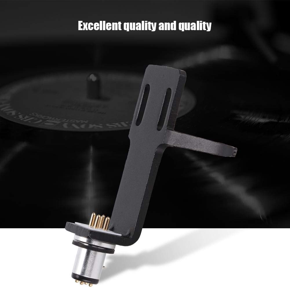 Phono Headshell Turntable Phonograph Player Headshell High-end Phono Cartridge Headshell Record Player Ki(Black)