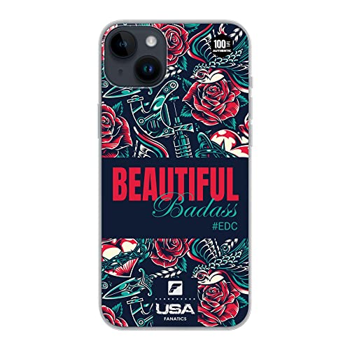 Phone Case Beautiful Badass EDC Girl USA Patriot Design Silicone Transparent - Compatible iPhone and Samsung (Samsung Galaxy A52)