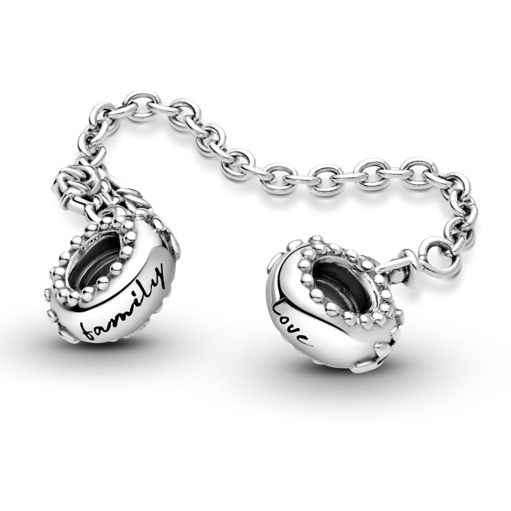 PANDORA Heart Family Tree Safety Chain Charm