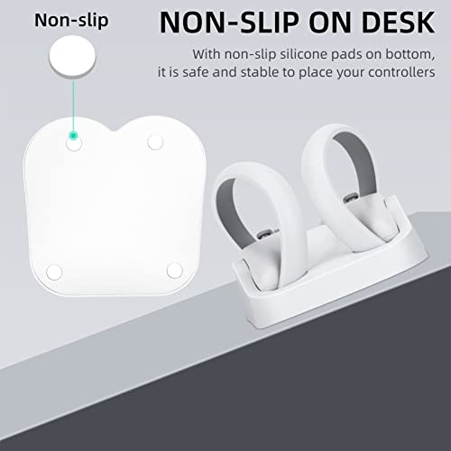 warkul Gamepad Display Stand Stable Base Anti-Slip Tight Fit Keep Neat VR Handle Display Desktop Storage Stand for PICO 4 Gamepad