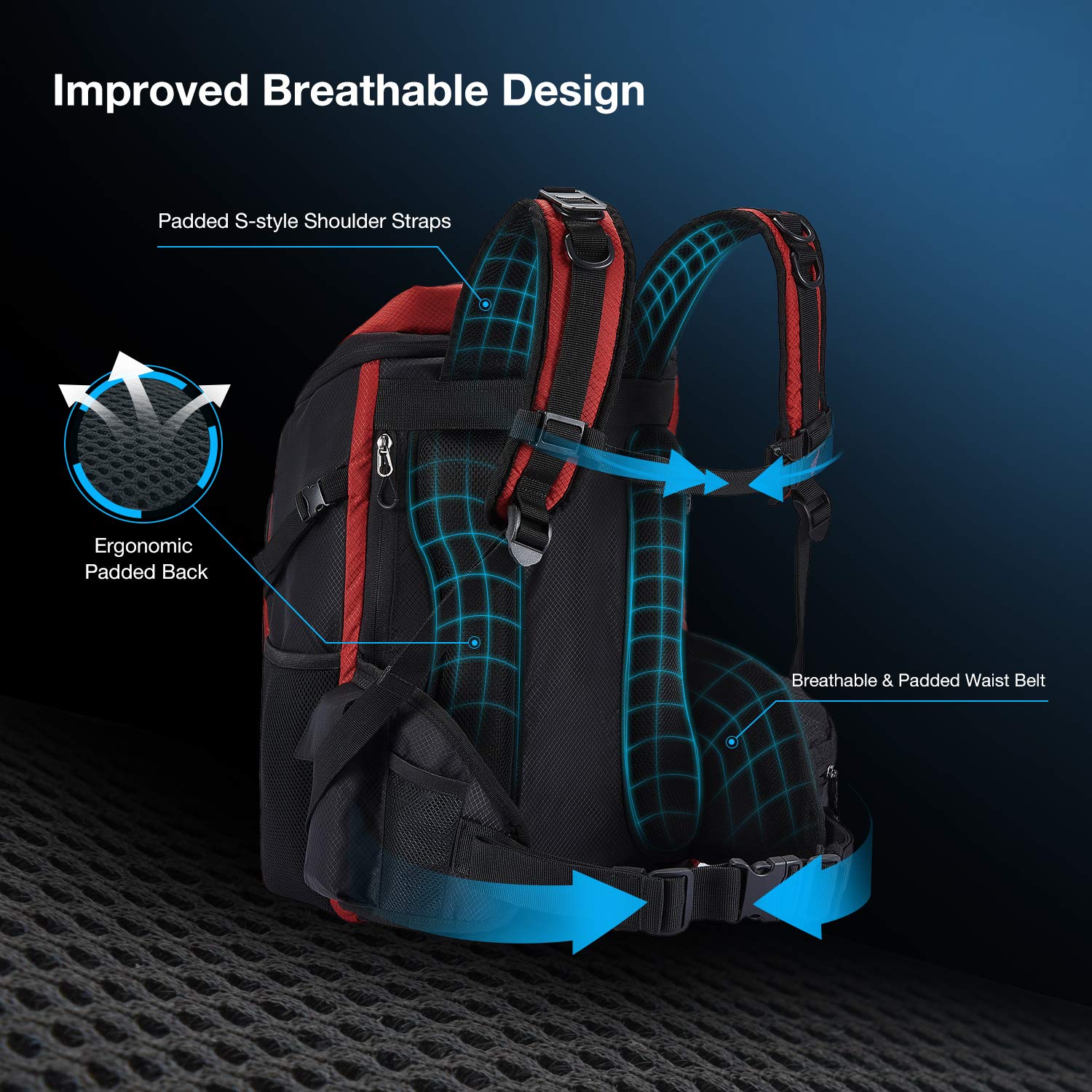 Piscifun Cooler Backpack - Large Insulated Leakproof Cooler Bag for Men and Women, Keeps Food and Drinks Cool and Fresher Grey