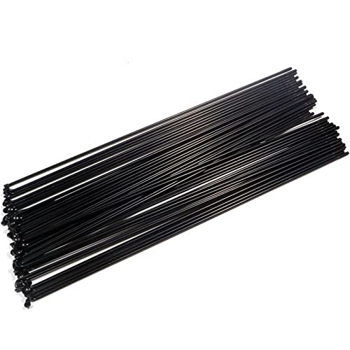 TRENDYBOY Bicycle Spokes, Mountain Cars 14G Wire Strip Car Round Spoke Stainless Steel Black Spoke 82mm-275mm (尺寸 : 258 mm, 属性 : 10Pcs)