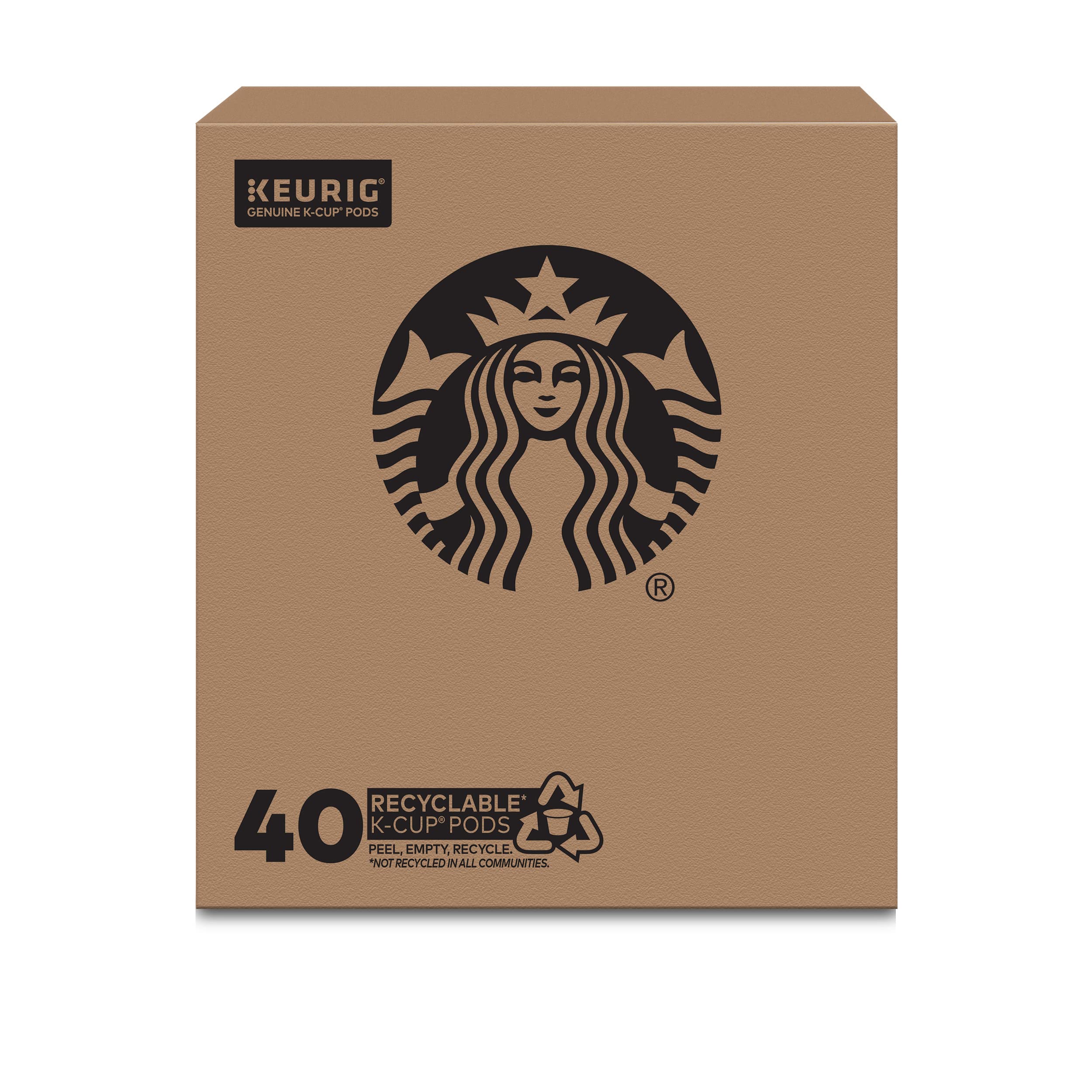 Starbucks Light Roast K-Cup Coffee Pods β Veranda for Keurig Brewers β 1 box (40 pods)