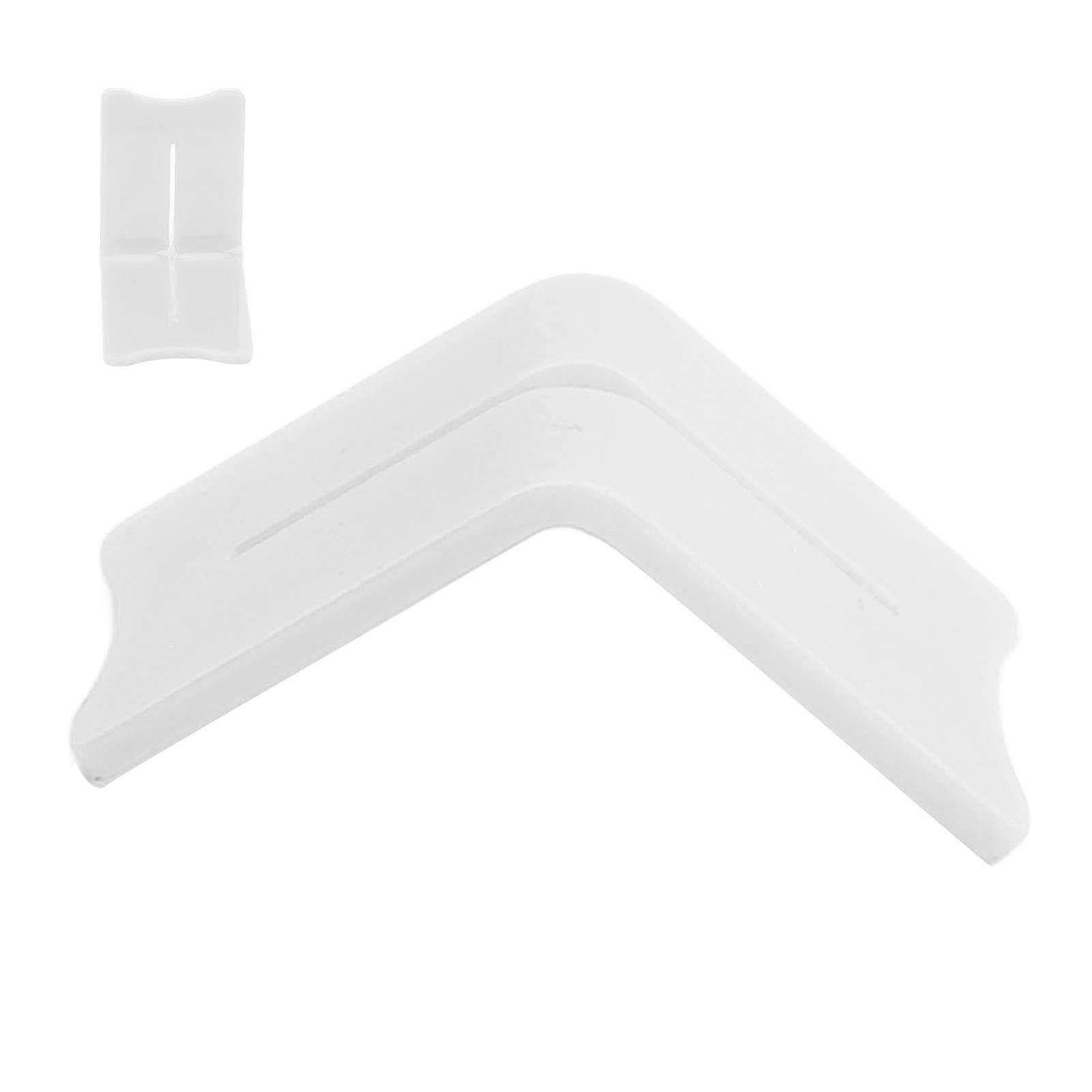 Photo Holder, High Durability Acrylic Photo Holder Decorative Reusable V Shape Stable for Dorm (White)
