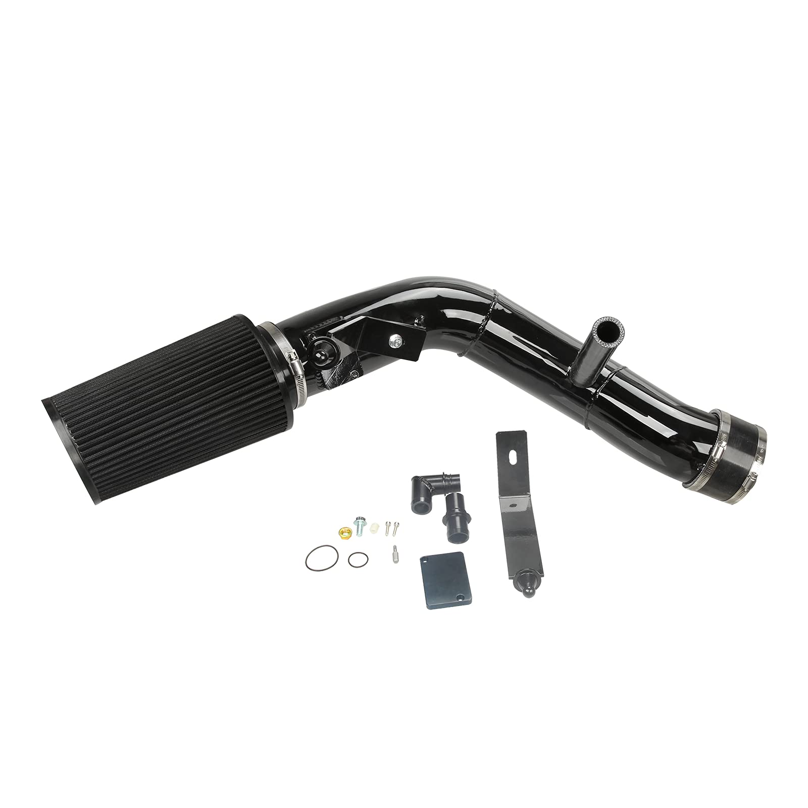 Smileracing 6.0 Cold Air Intake Kit Replacement for 2003-2007 Ford F250 F350 Excursio 6.0L Powerstroke Diesel Black