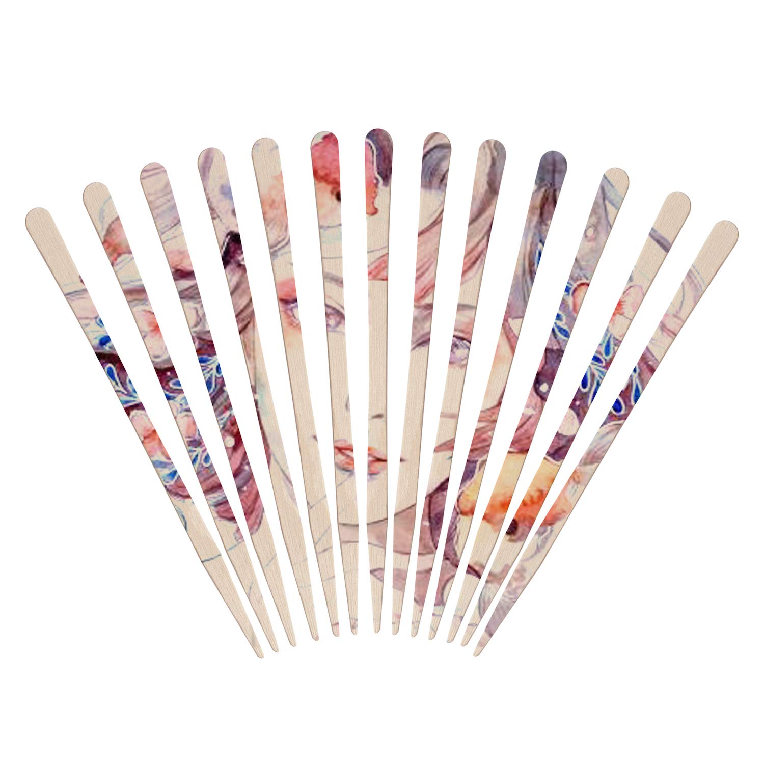 ONUPGO 1000 Small Wax Sticks Waxing Wood Sticks Spatula Wooden Waxing Applicator Sticks Face & Eyebrows Hair Removal Sticks