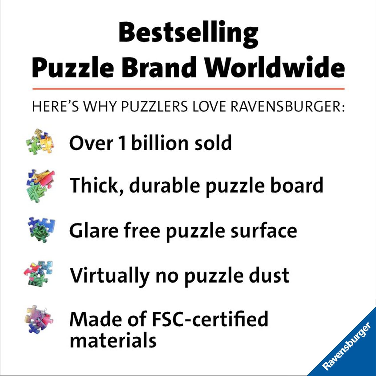 Ravensburger Alice in Wonderland Jigsaw Puzzle - 1000 Pieces | Engaging Artwork Ideal for Ages 12+ | FSC-Certified