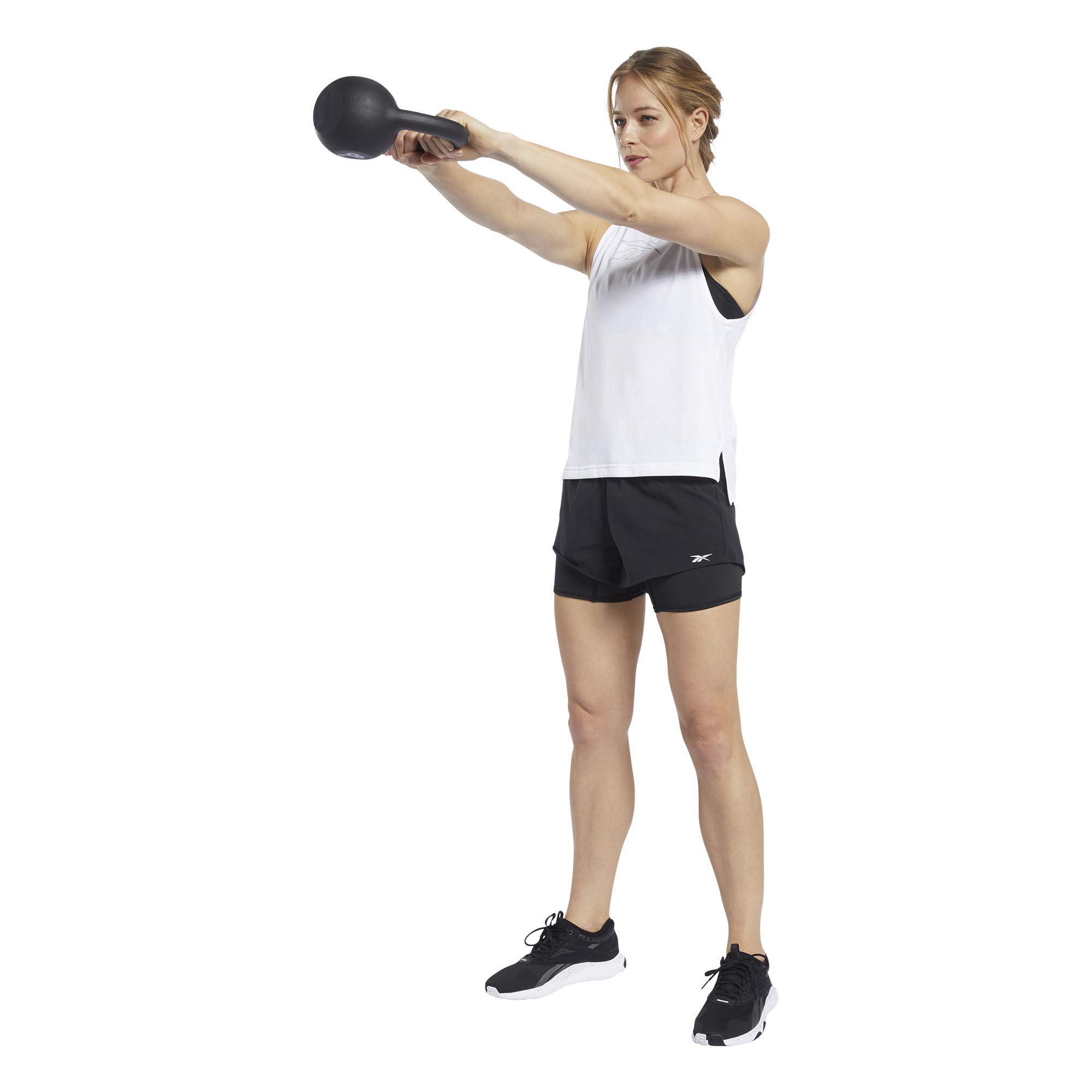 Reebok Training Supply Ac+cotton Tank Vector, White, 2X18W