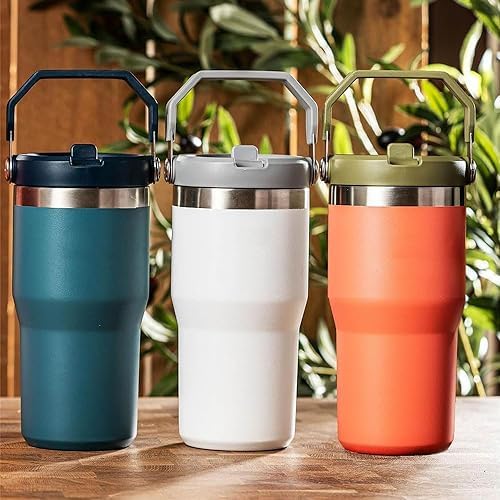 NETRIWOW Replacement Flip Tumbler Lid for Stanley 20oz And 30oz IceFlow Flip Tumbler(Sky Blue)