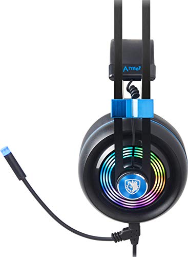 SADES Gaming Headset Headphones with Noise-Reduction Microphone & Control-Remote for PC Computers Laptop PS4 New Xbox One Cellphones Tablets