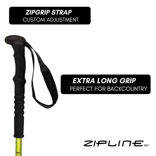 Ski Poles Graphite Carbon Composite - Zipline Blurr 16.0 - U.S. Ski Team Official Supplier (Lime - Blurr XT, 50" in./127 cm)