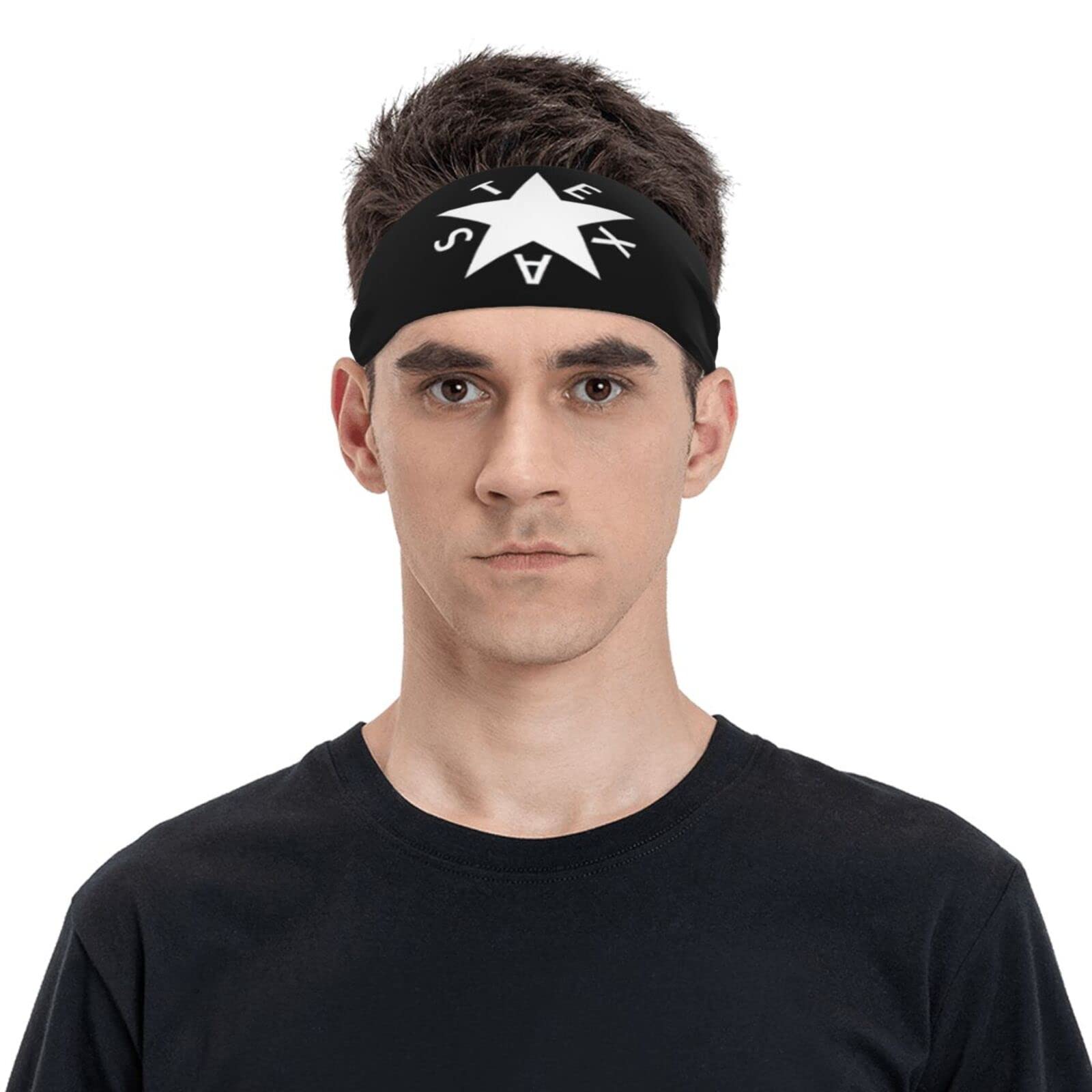 Texas De Zavala Flag Running Headband for Men Outdoor Sports Workout Sweatband