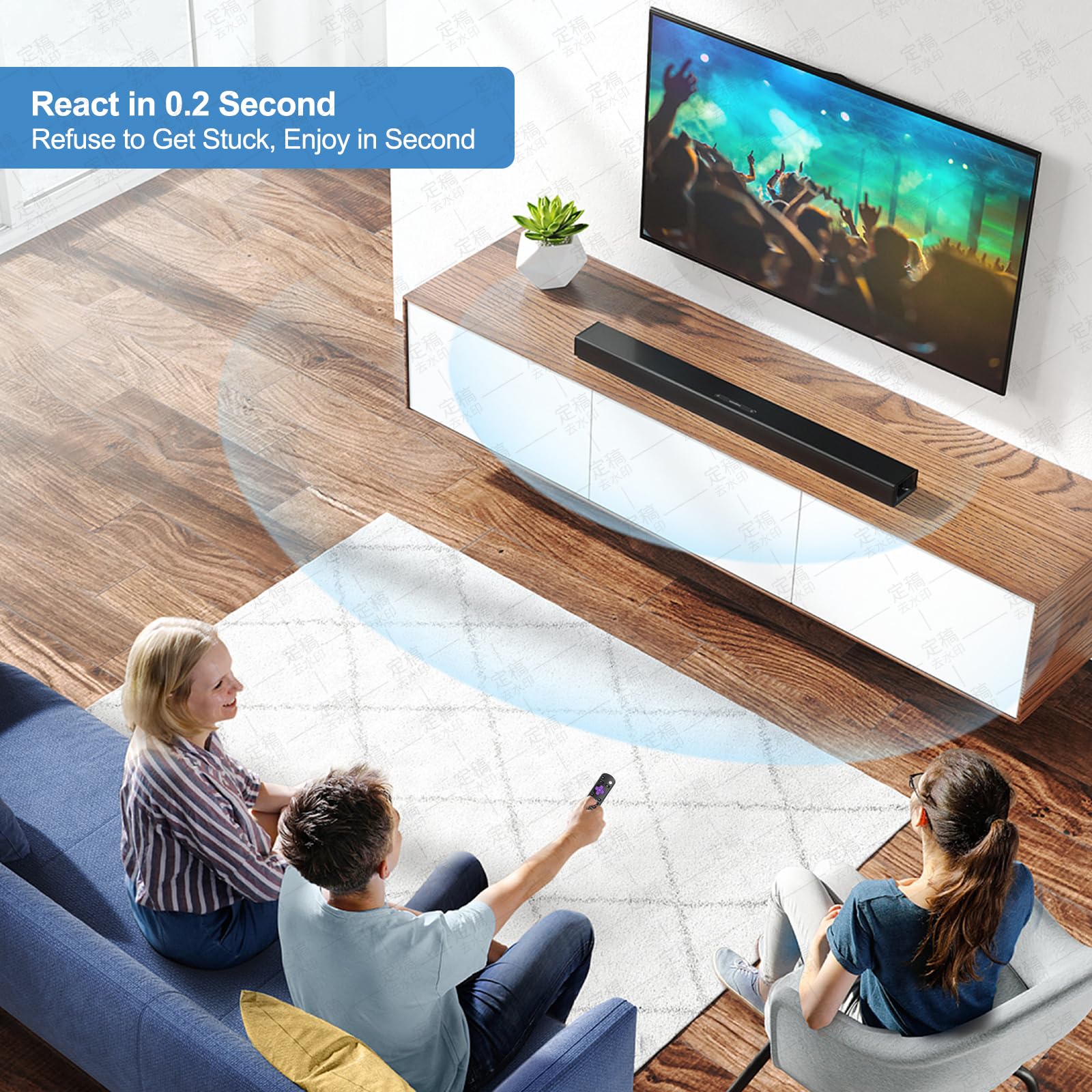 Newest Universal Remote Control for Roku Players and Roku TV Remote, for Roku 1 2 3 4, Roku Express/+, Roku Premiere/+, and TCL Hisense Onn Element Sharp Philips Roku TV (Not for Roku Stick and box)