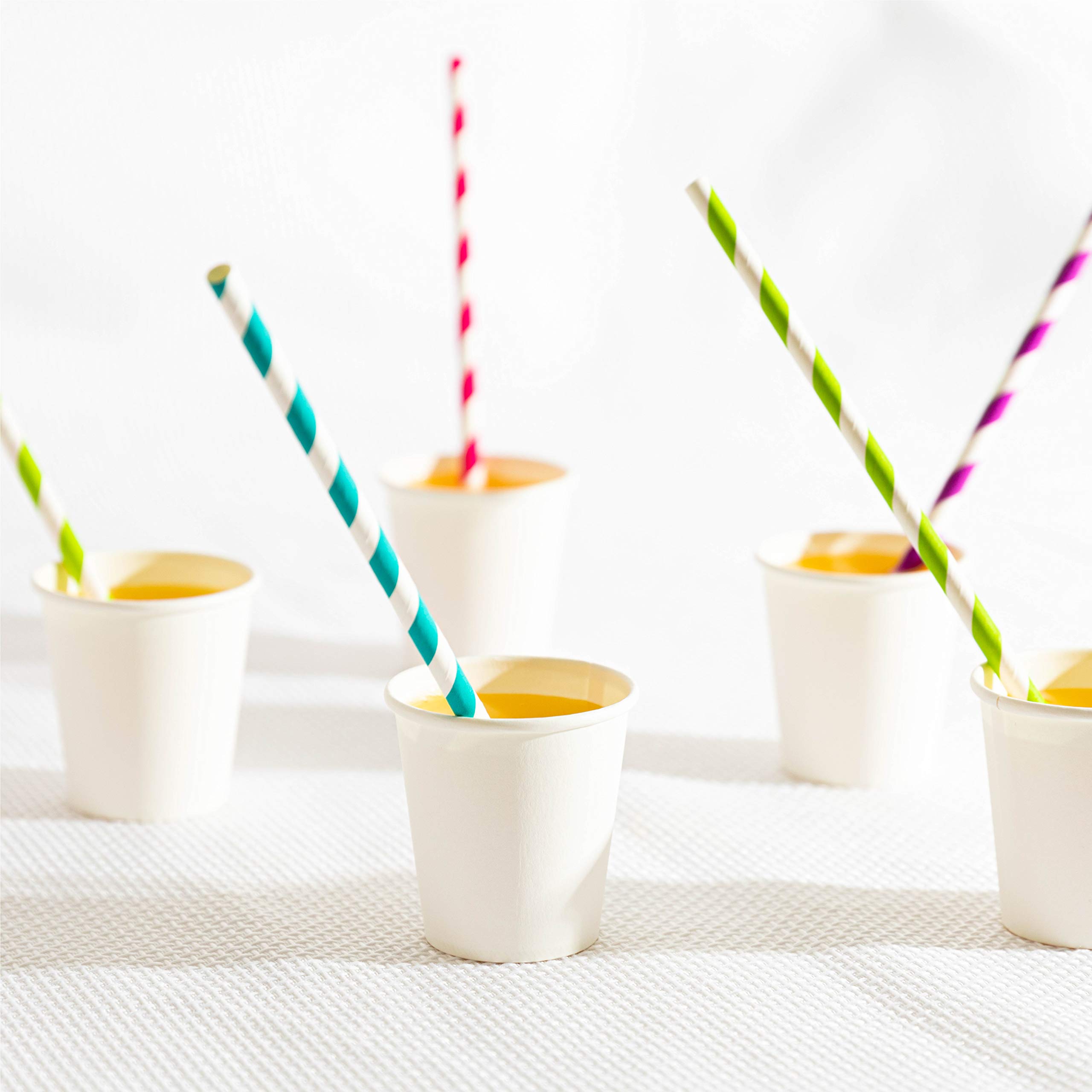 PLASTICPRO [100 Pack] 3 ounce Paper Hot Cups Disposable Coffee Cup for Bathroom, Espresso, Mouthwash Cups