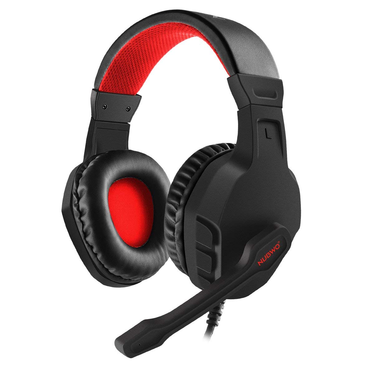 NUBWO U3 3.5mm Gaming Headset for PC, PS4, Laptop, Xbox One, Mac, iPad, Nintendo Switch Games, Computer Game Gamer Over Ear Flexible Microphone Volume Control with Mic (Renewed)