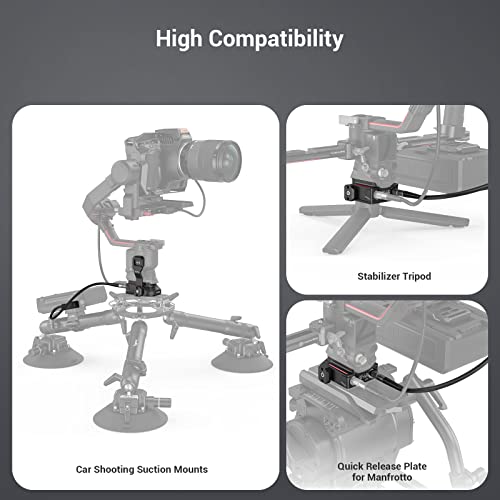 SMALLRIG Power Supply Base Plate for DJI RS 2 / RS 3 Pro/RS 4 Pro Gimbal, External Power Solution for DJI RS 2 / RS 3 Pro/RS 4 Pro - 3252
