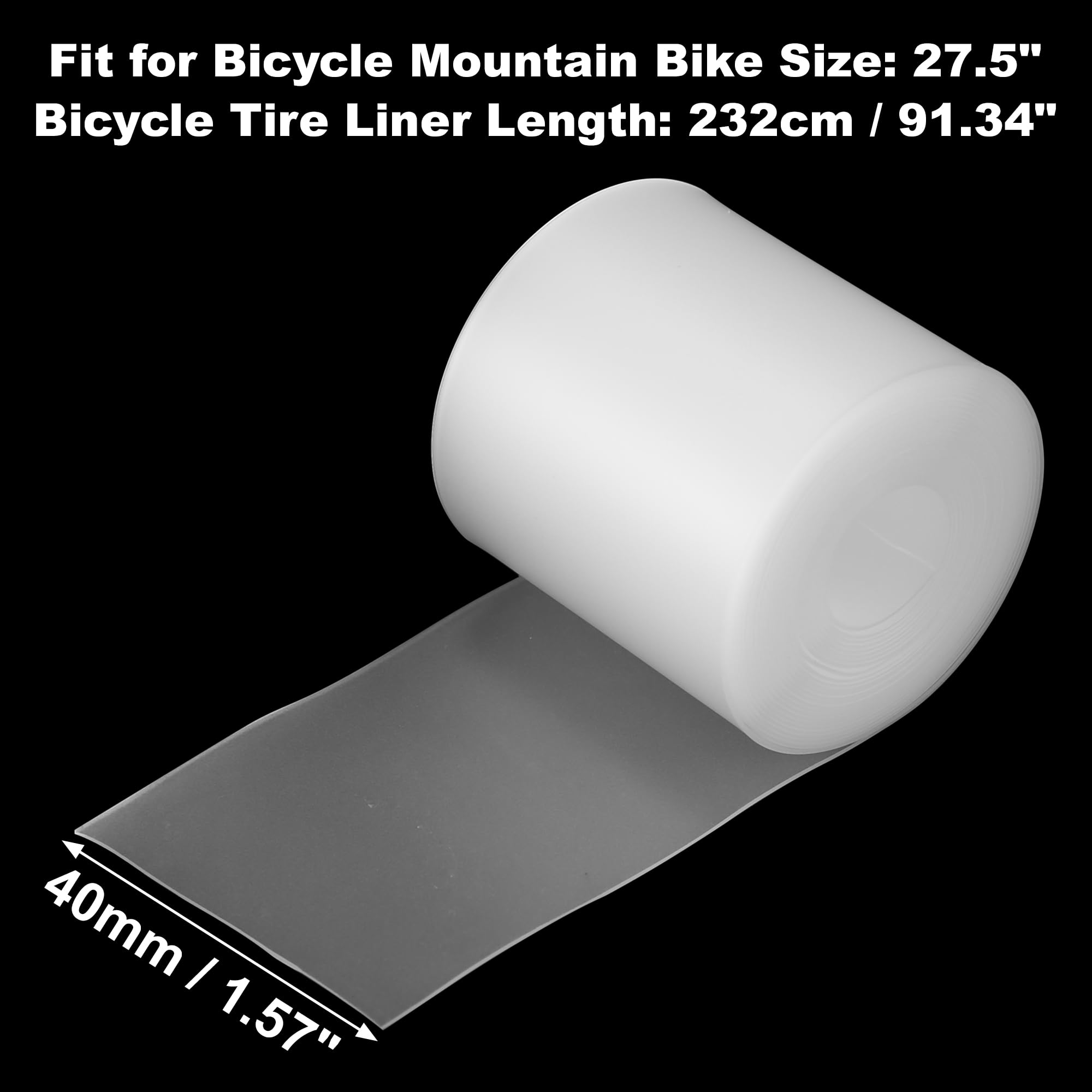 X AUTOHAUX 2pcs 26" Bicycle Bike Tire Liner Bicycle Tire Protector for Mountain Road Bike White