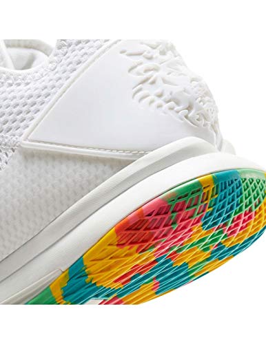 Nike Men's Lebron Witness IV Basketball Shoes, White/Multi-color, 8.5