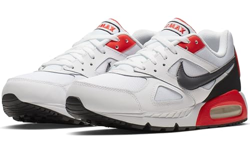 Nike Men's Low-Top Sports Shoe, White Dark Grey Habanero Red 100, 12