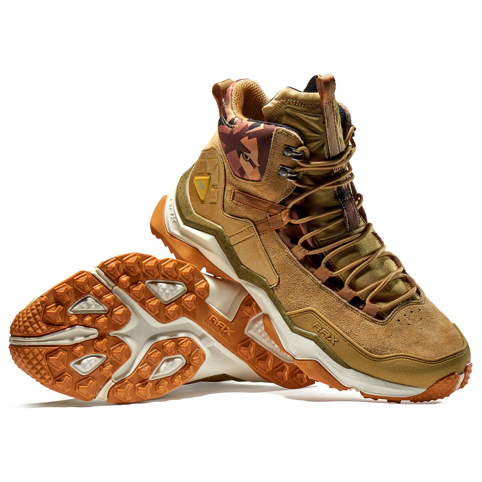RAX Men's Wild Wolf Waterproof Hiking Boot Outdoor Trekking Shoes(US,13)