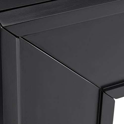 SEI Furniture Frescan Color Changing Electric Fireplace, Black