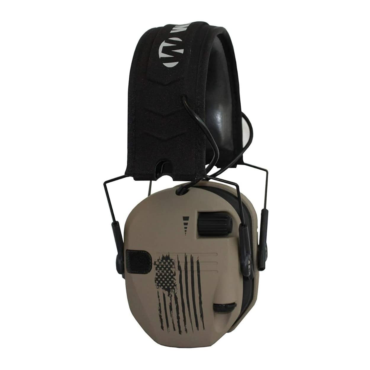 Walker's Razor Slim Lightweight Shooting Hunting Range Hearing Protection Earmuffs - Take America Back Series (LGB) Bundle with Protection Case (2 Items)