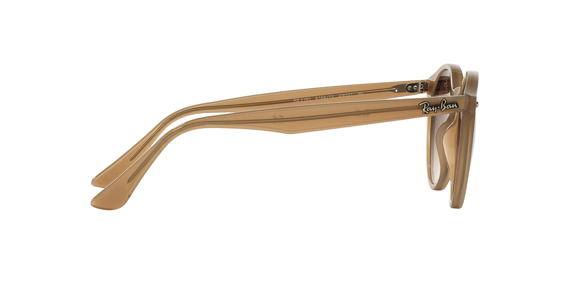 Ray-Ban RB2180 Sunglasses + Vision Group Accessories Bundle (Light Havana/Dark Brown (710/73), 49, Millimeters)
