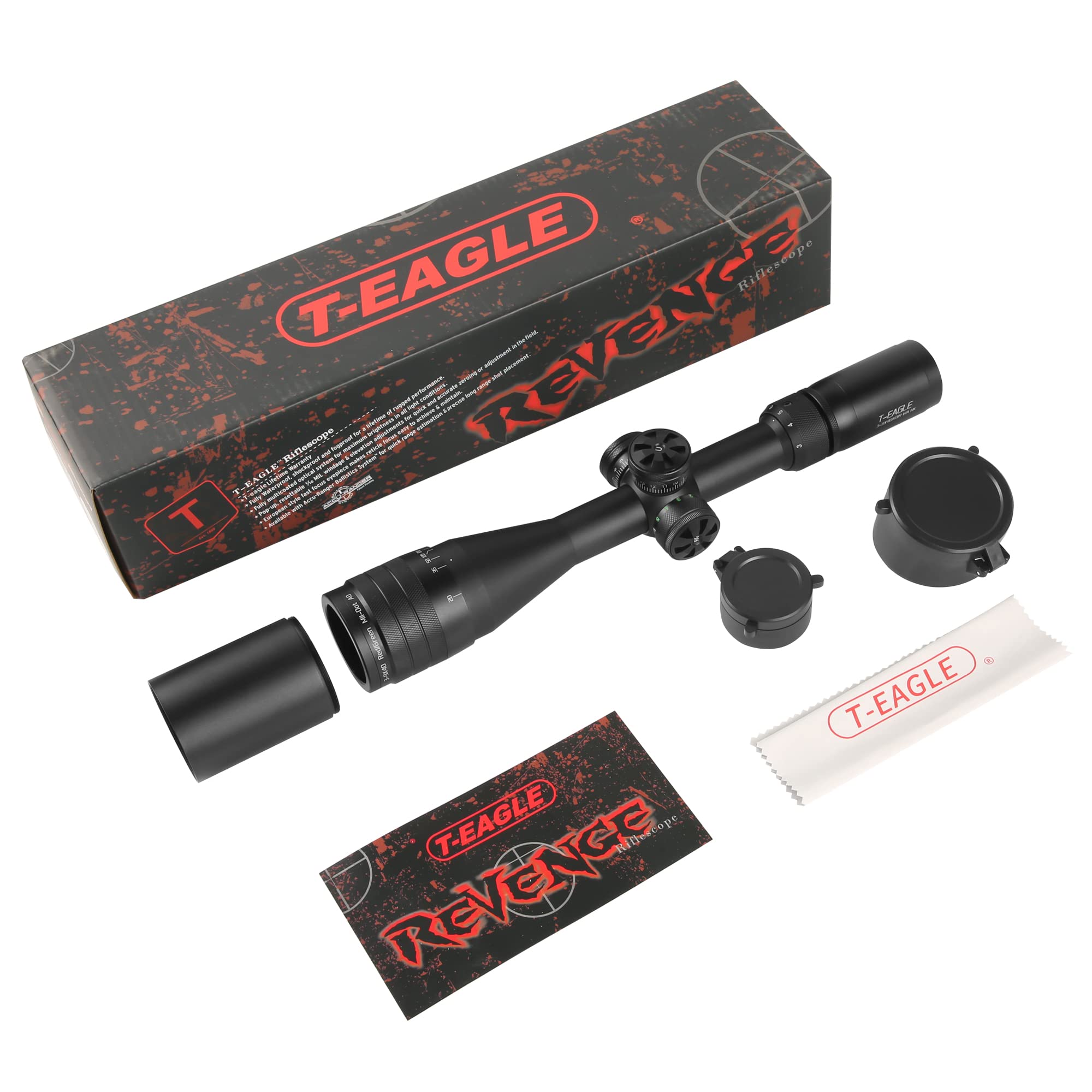 T-EAGLE Optics SR 3-9x40 AO IR Hunting Rifle Scopes Second Focal Plane Long Eye Relief Riflescopes 1β Main Tube