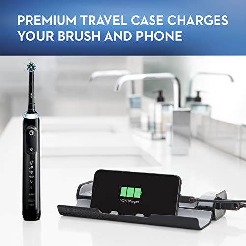 Oral-B GENIUS X Electric Toothbrush with 3 Oral-B Replacement Brush Heads and Toothbrush Case, Black