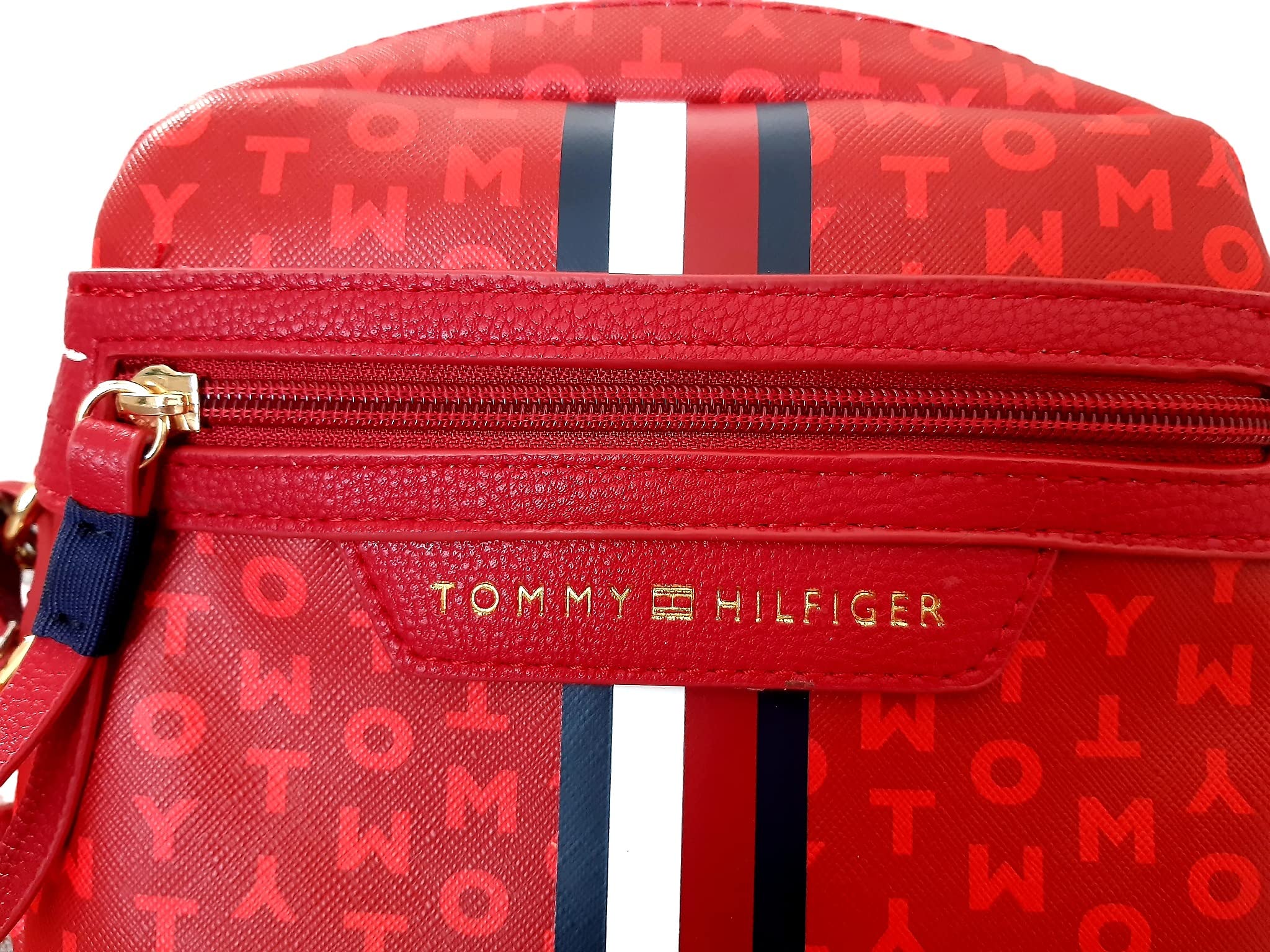 Tommy Hilfiger Monogram purse shoulder bag or clutch bag, Red