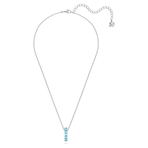 SWAROVSKI Exalta Pendant, Blue, Rhodium Finish