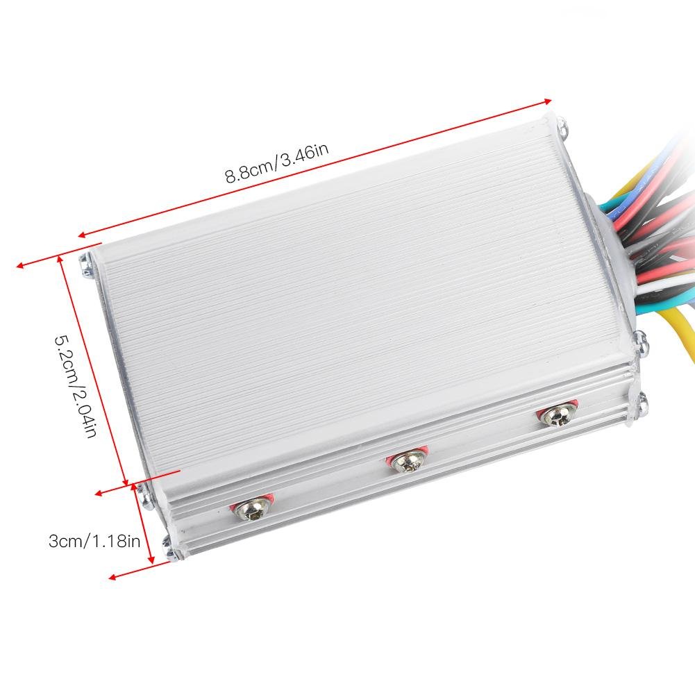 nulala Motor Controller Motor Brushless Controller 24V-48V Waterproof LCD Display Panel Electric Bicycle Scooter Brushless Controller Kit(24V/36V 350W)