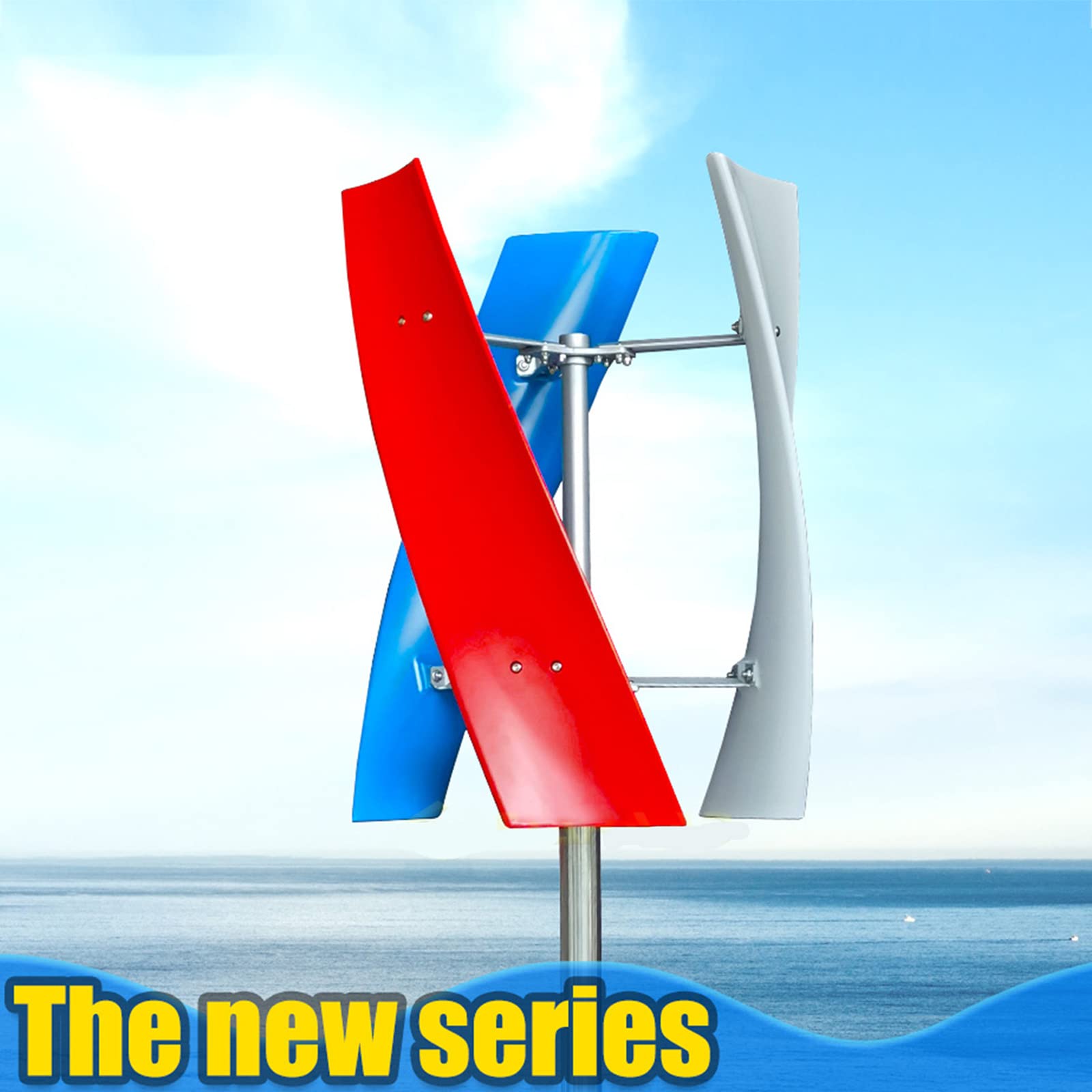 QAZNHODDS 9000W Wind Turbine Generator Kit, 12V 24V 48V 220V with MPPT Controller Wind Turbines Electricity Producer Equipment Home Power Energy Kit,48V