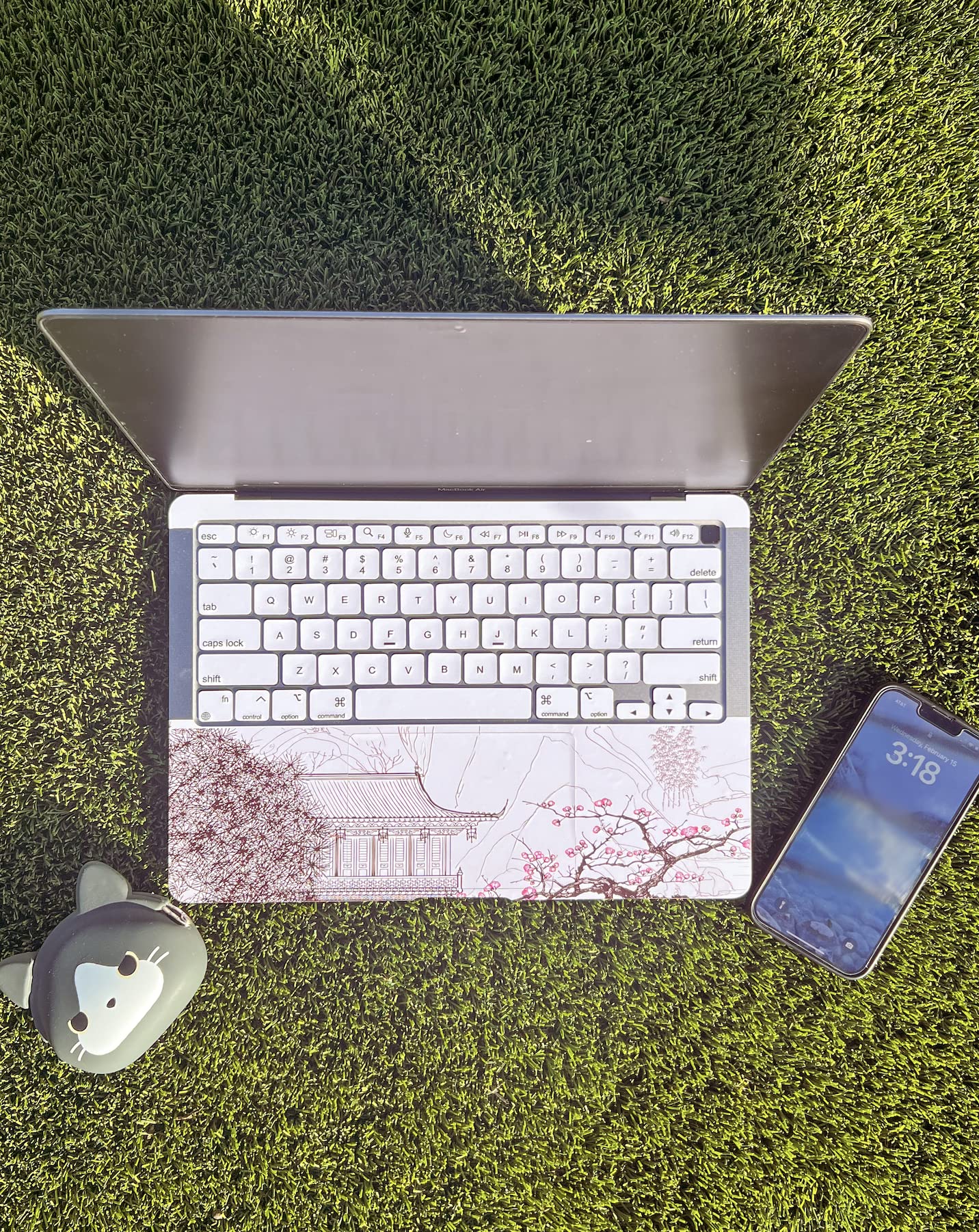 Nekoty Textured Laptop Skins compatible with MacBooks Pro 16" 14" 13" Air 13" 2019-2022 - Japanese Temple