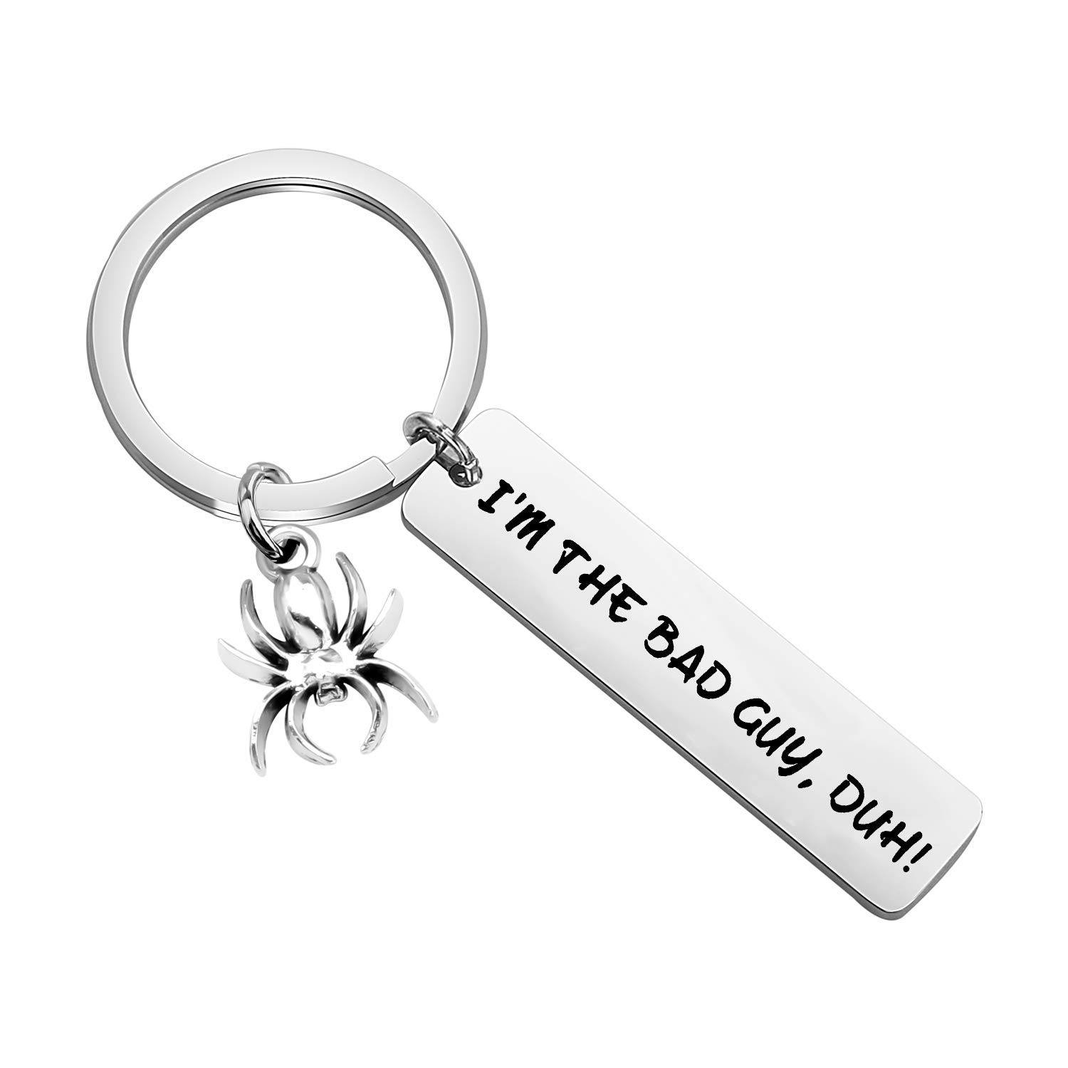 Song Lyrics Keychain I’m The Bad Guy Duh Rap Singer Fans Gift (i am the bad guy)