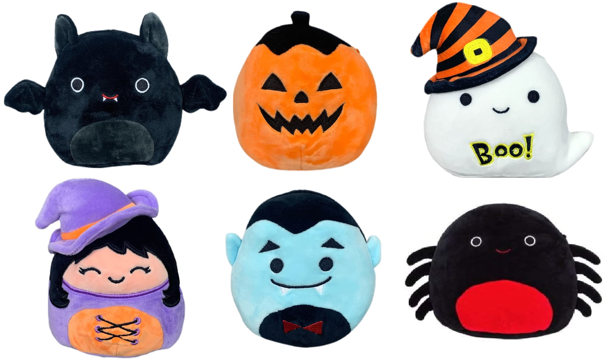 Squishmallow Official Kellytoy Set of 6 Mini 5" Halloween B Plush Dolls Toy