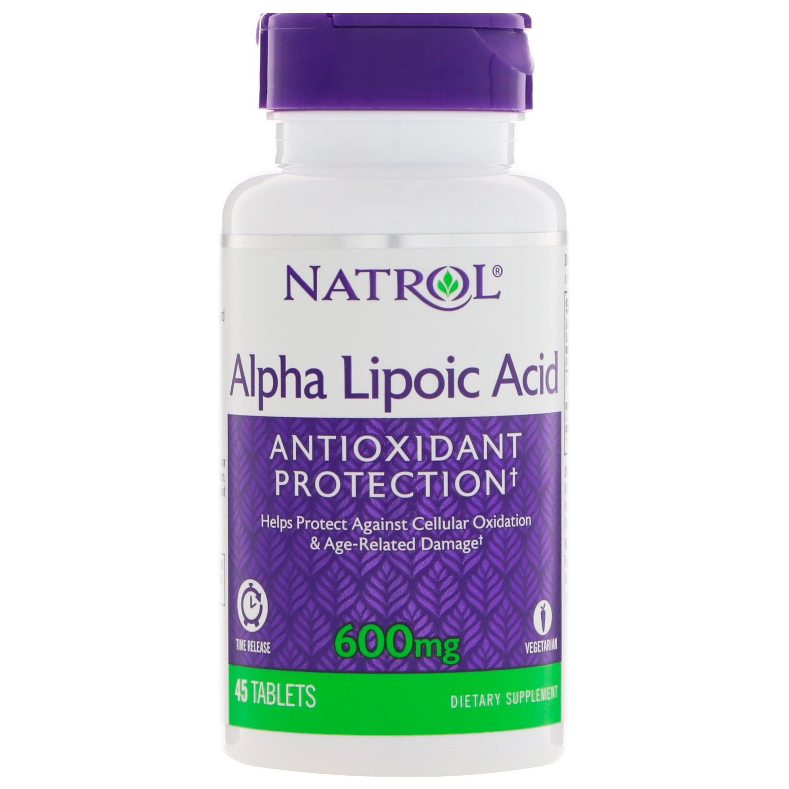 Natrol Alpha Lipoic Acid 600 T/R 45 Tab2